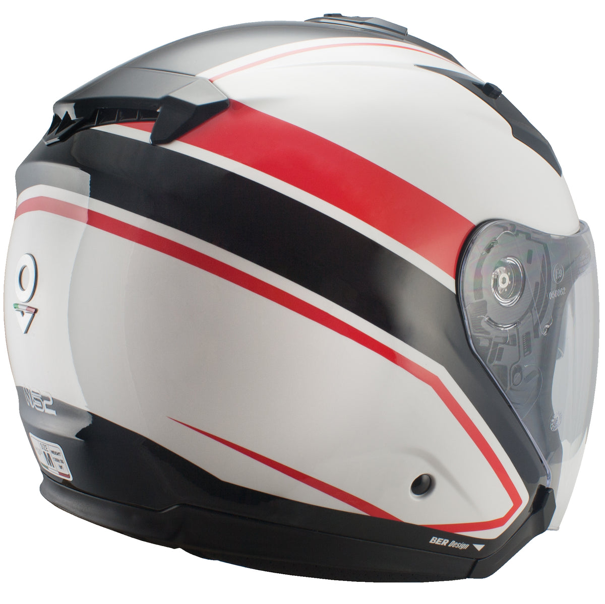 Helmet Nose NS-2 Jet Sting Red – BIKERS OUTLET